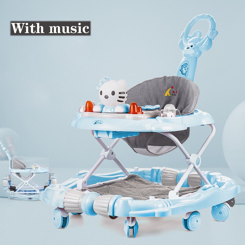 Safety Baby Walker Multifuncion Antirollover Folding Newborn Learning ...