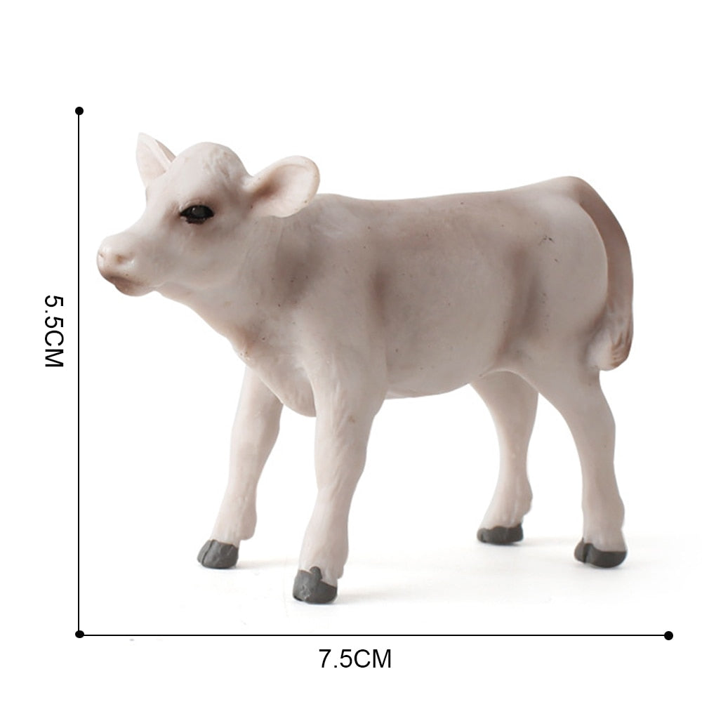 Zoo Farm Fun Toys Model for Children Kids Baby Cow Action Figure ...
